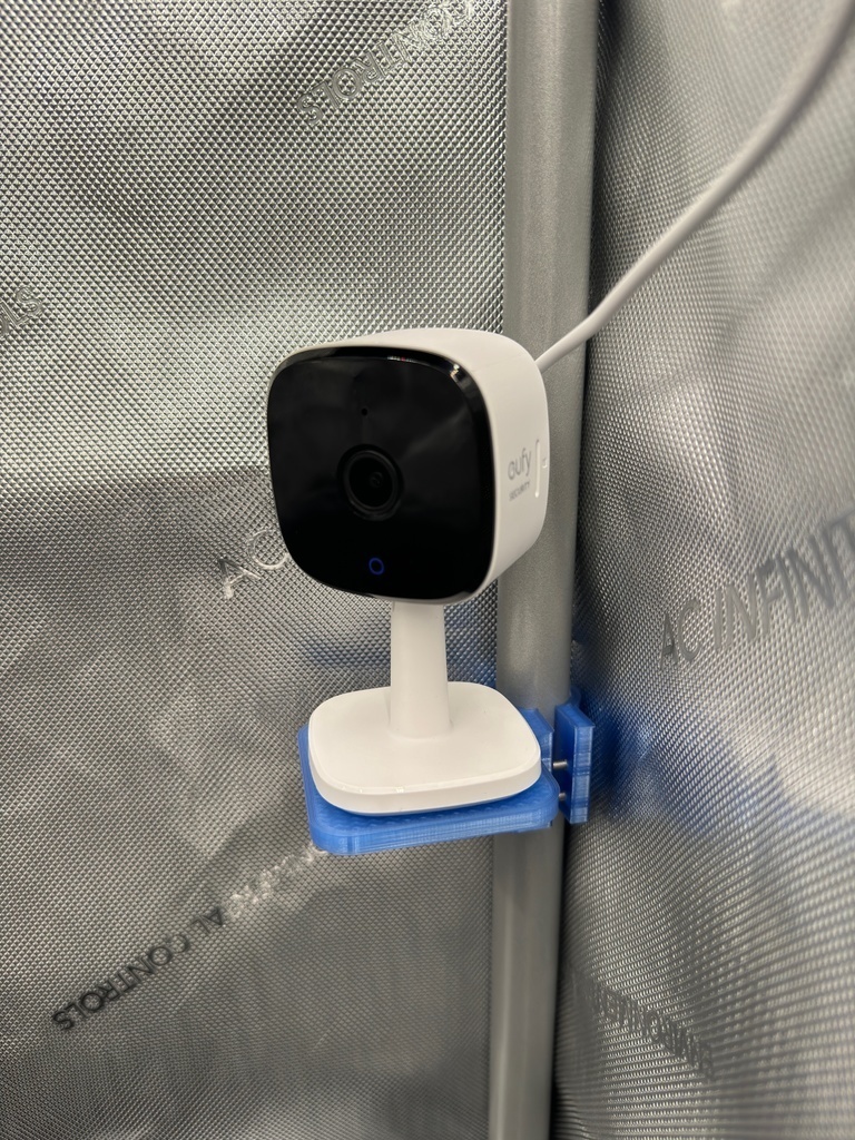 Free 3D file Eufy 2k Camera 22mm Pole Mount - Fits AC Infinity Tent 📷 ...