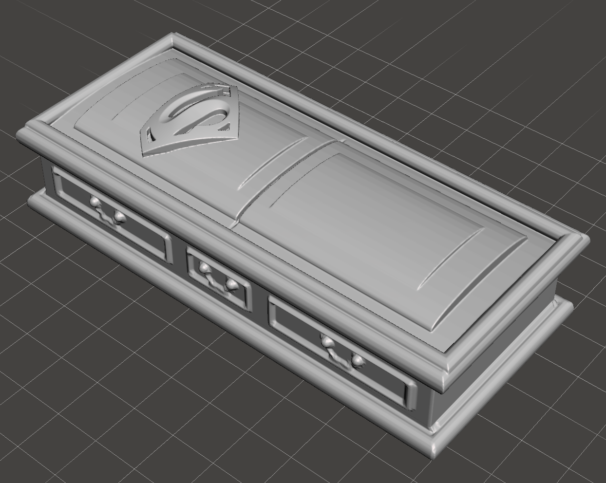 STL file Superman coffin・3D printing template to download・Cults