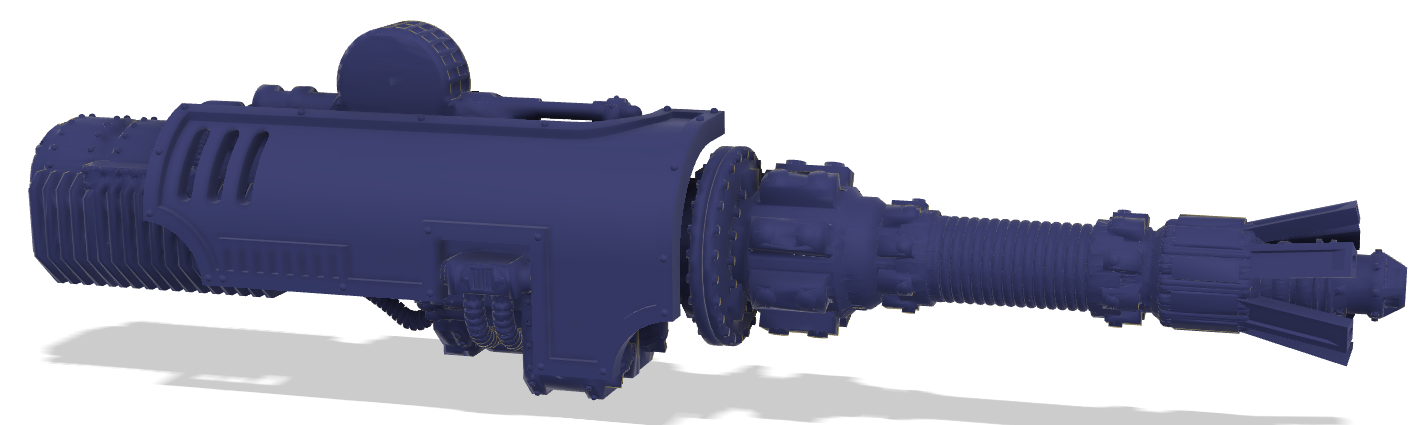 Free STL file 40k Small Titan Wall Lord Sinister Psy-Titan Psycannon 🤏 ...