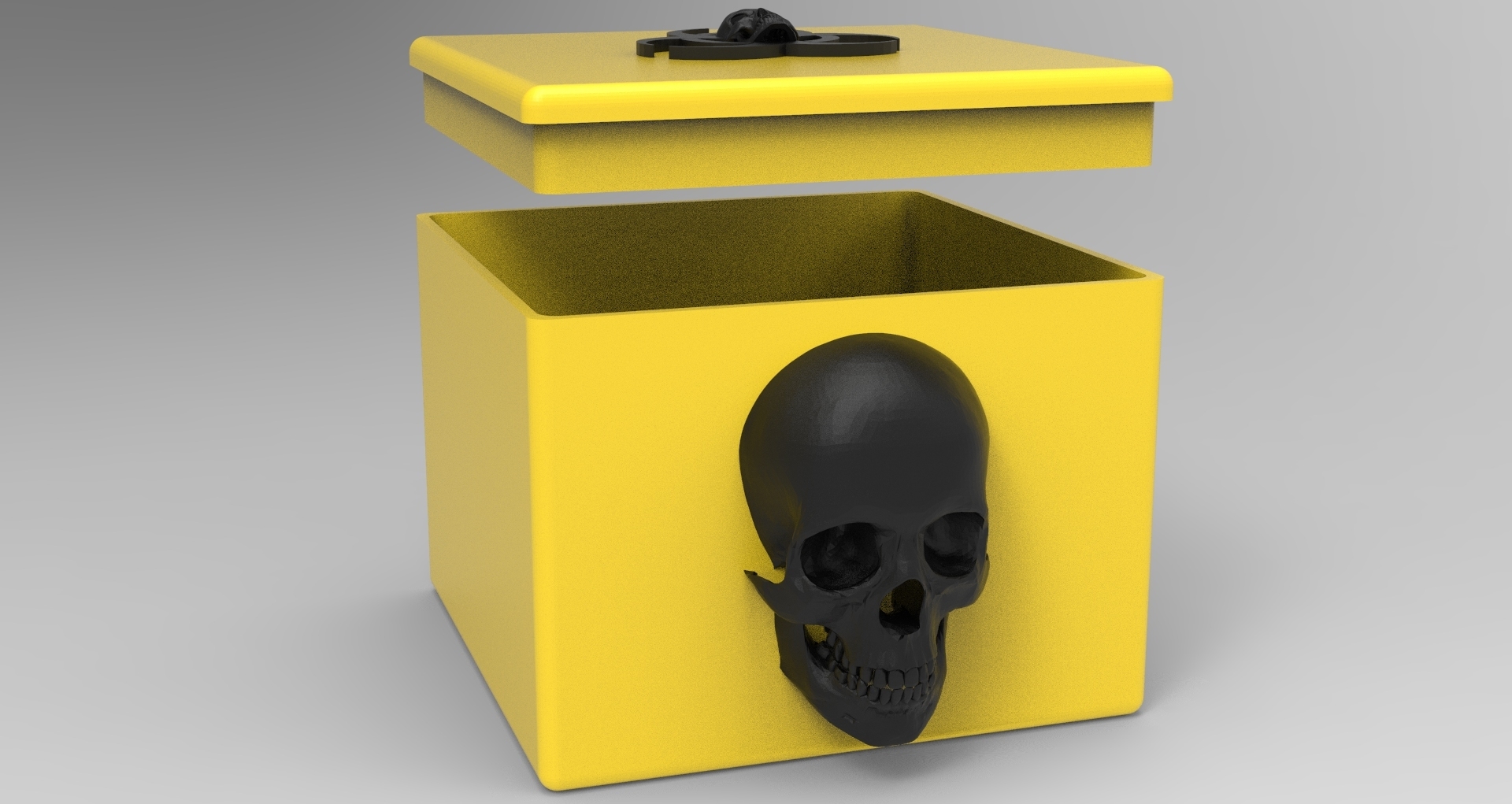 Free STL file Box Skull 📦・Object to download and to 3D print・Cults
