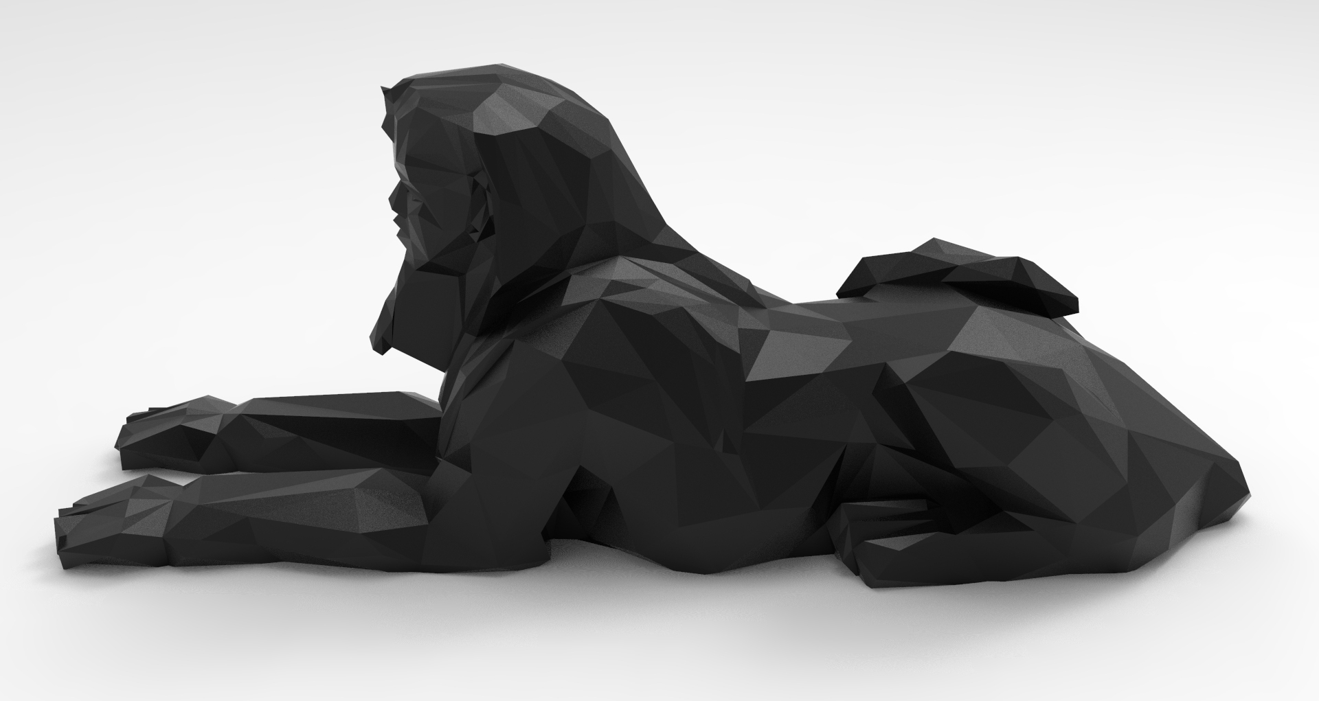 Free STL file Low Poly Sphinx 🎨・3D print design to download・Cults