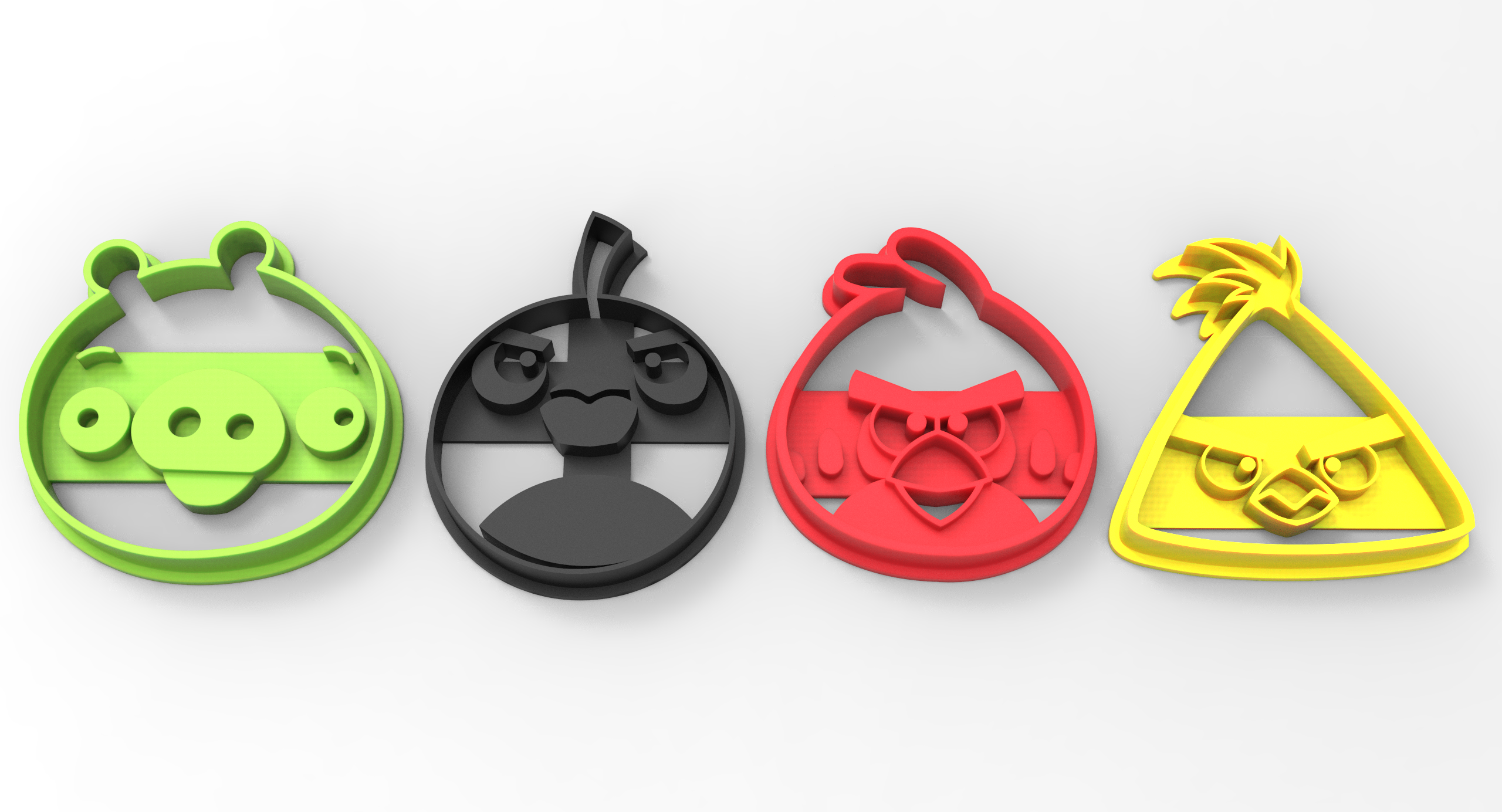 Free STL file Angry birds cookies cutter・3D printing model to download ...