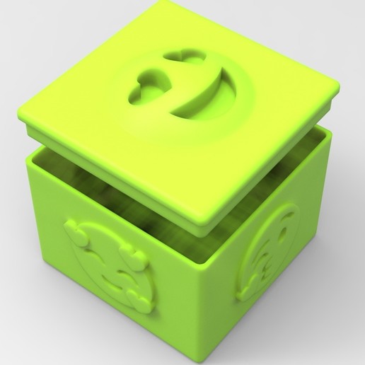 Download 3D printing templates Present box emoji ・ Cults