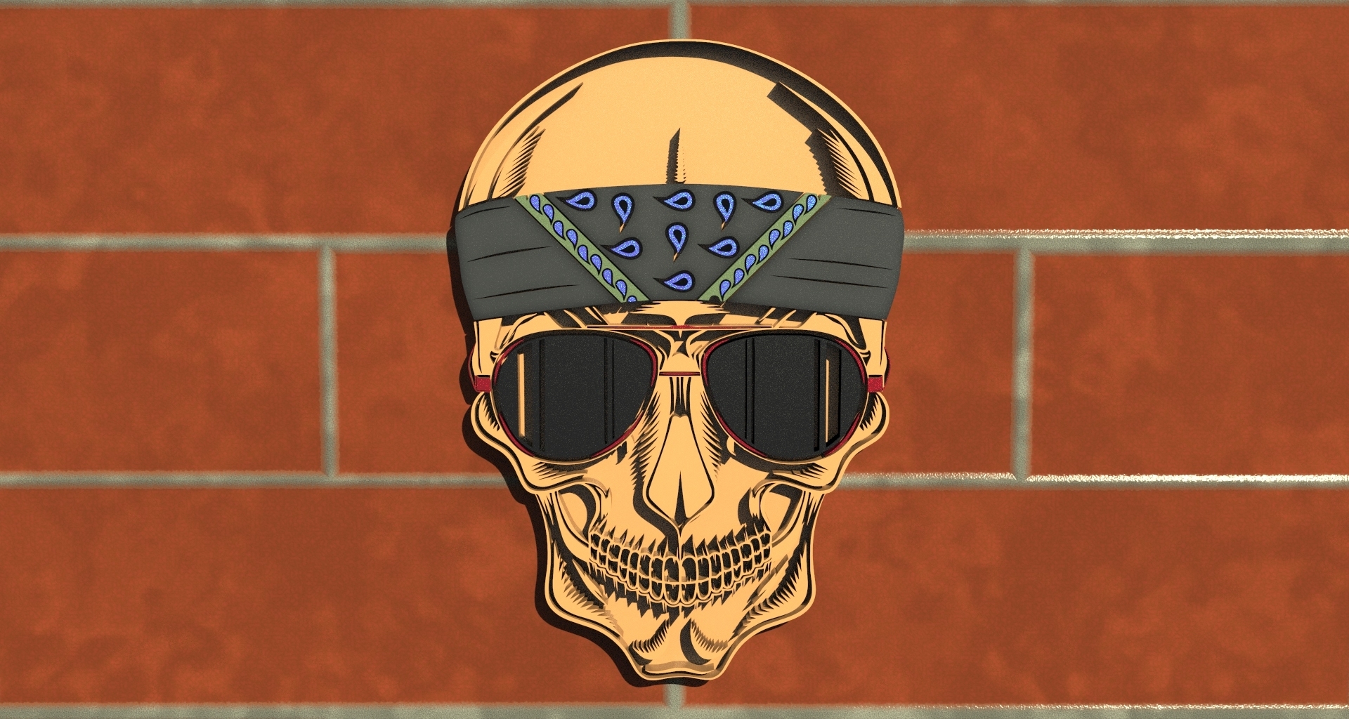 Free STL file skull 2d Wall Sculpture 💀・3D printer design to download・Cults