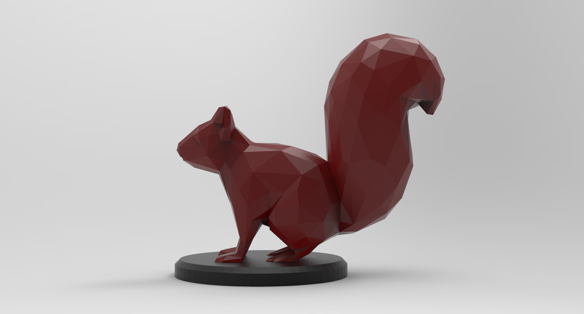 Free STL file Low Poly Squirrel・3D printable model to download・Cults