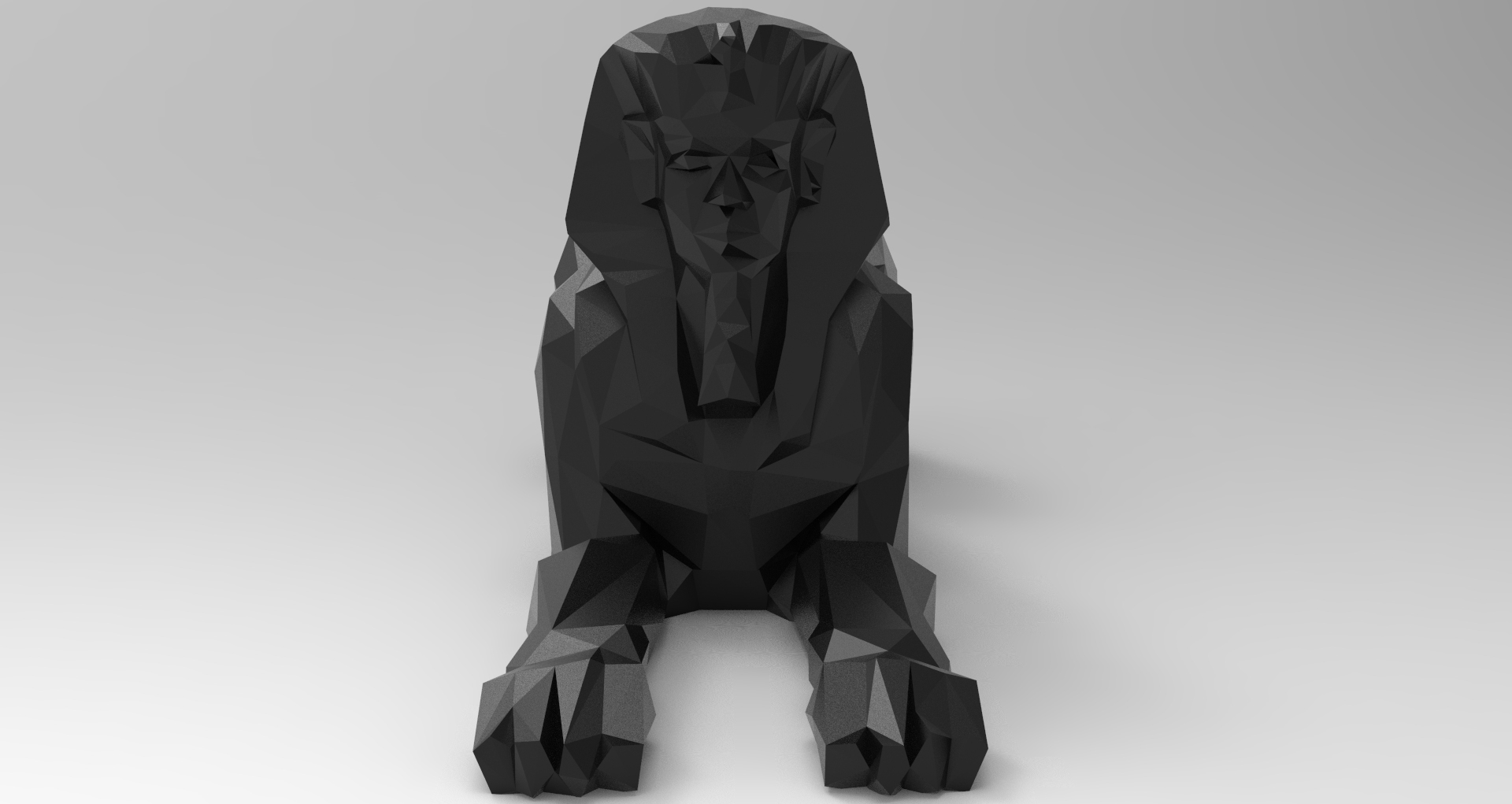 Free STL file Low Poly Sphinx 🎨・3D print design to download・Cults