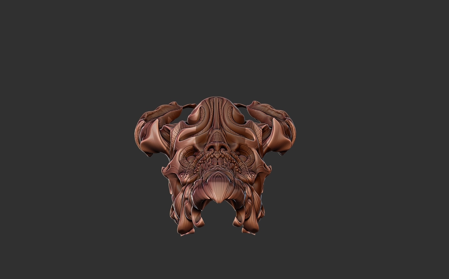 OBJ file Demon Mask 3D print model・3D printer design to download・Cults