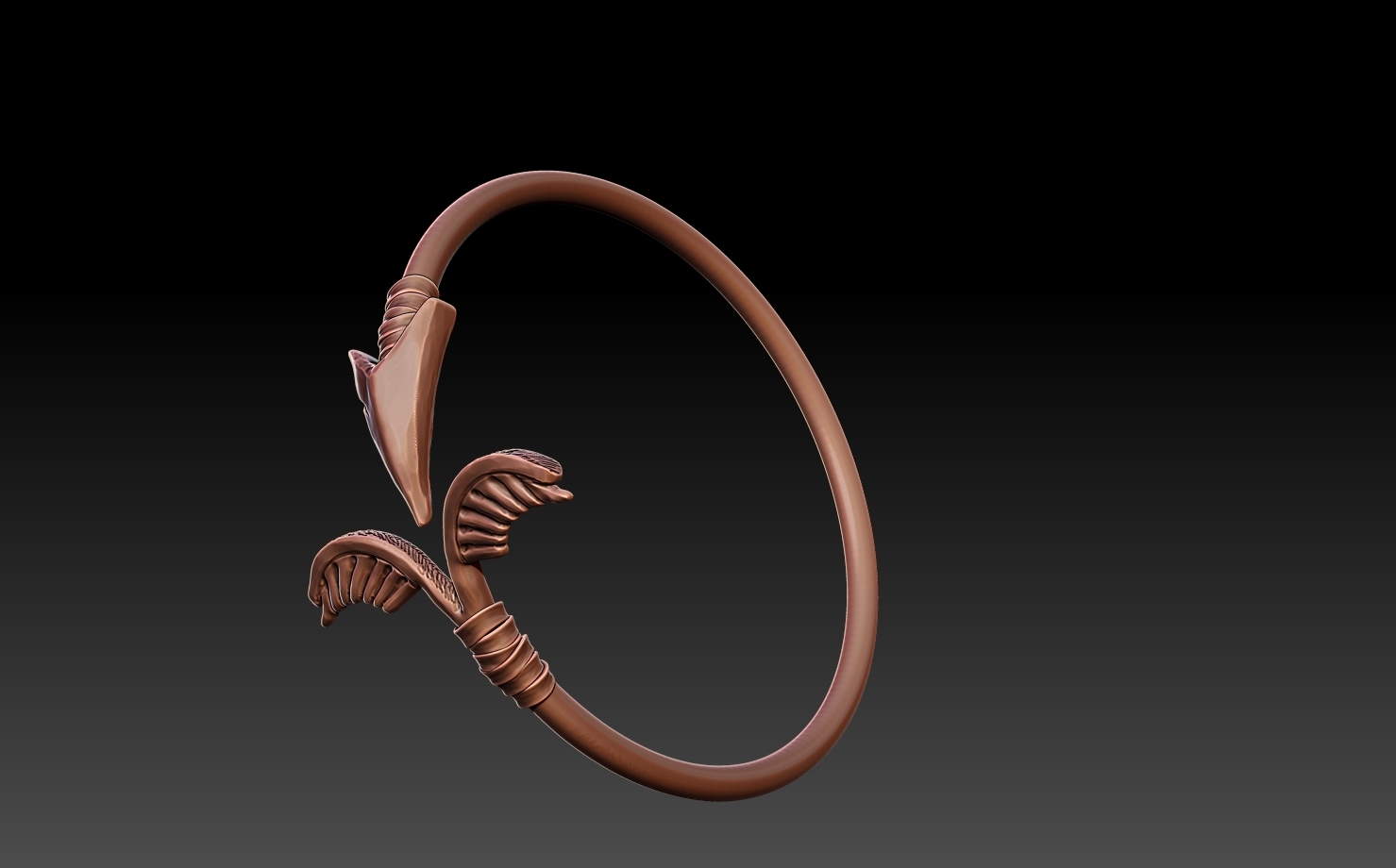 STL file Wrist Band Arrow 3D print model・3D printing design to download ...