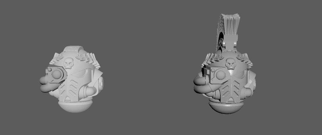 Free STL file Chapter master Marneus' spare helmets 🎨・3D printable ...