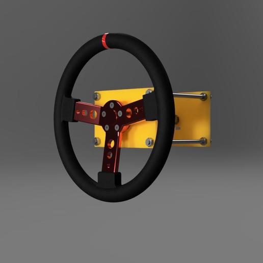 Download STL file DIY Full Printable Gaming Steering Wheel • 3D print ...