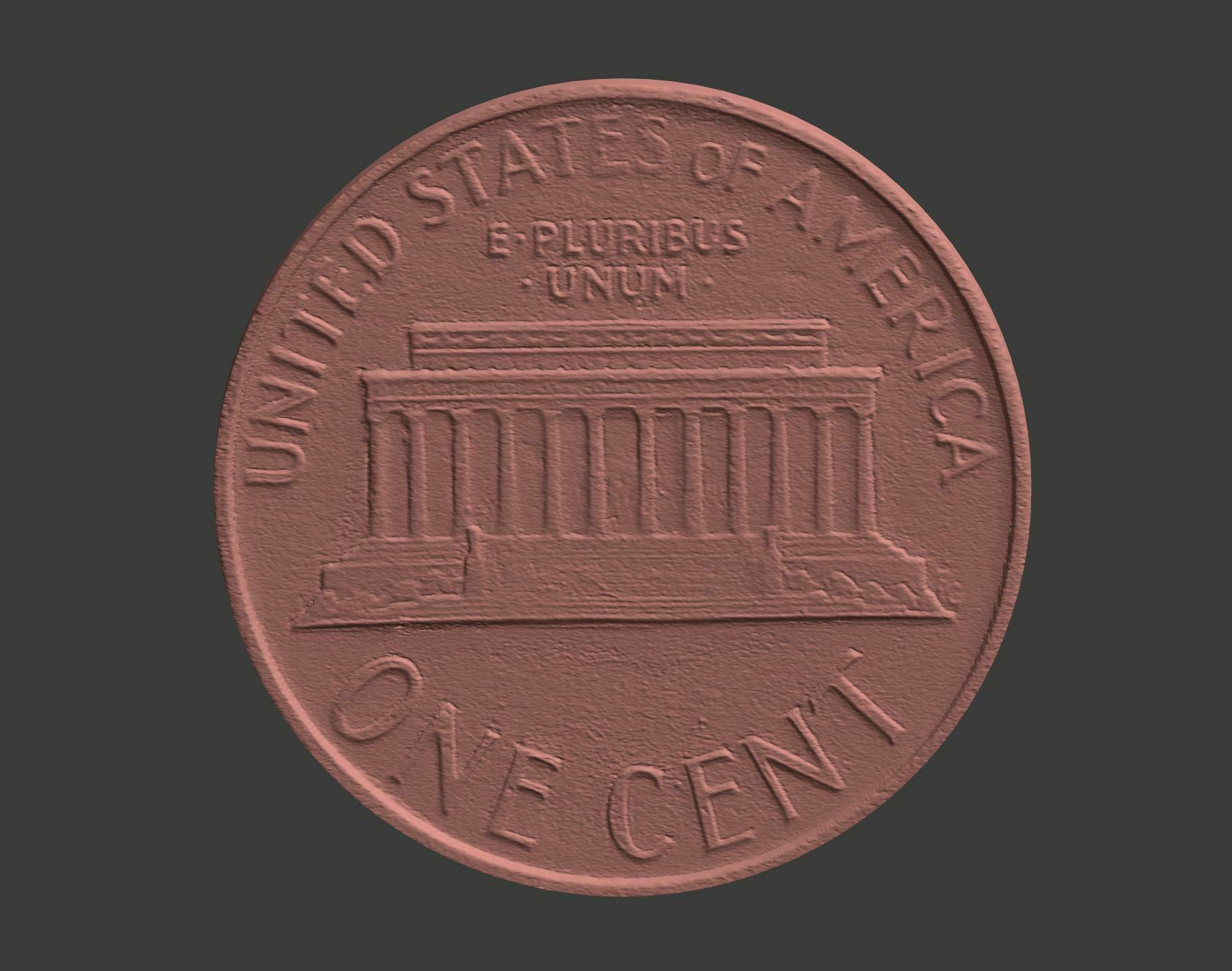Free STL file One Cent, Lincoln Memorial 🪙・3D printable model to ...