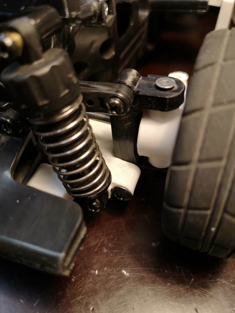 Free STL file Tamiya TL-01 front upright C-bracket・3D printer model to ...