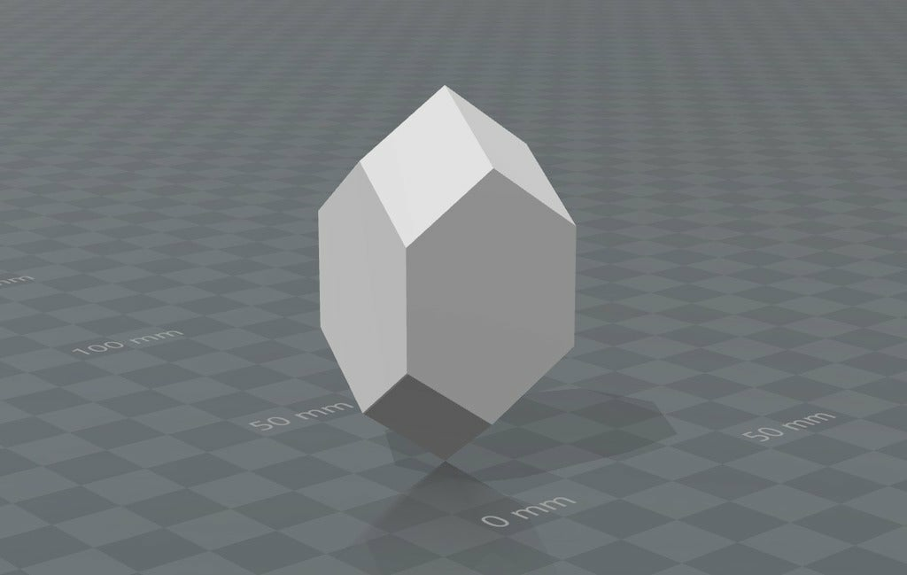 Free STL file Tetragonal crystal Zircon・3D printing template to ...