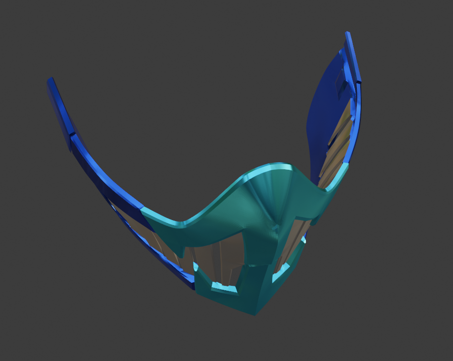 STL file Frost mask from Mortal Kombat 11 - Fatal Frost 🪖・Model to ...
