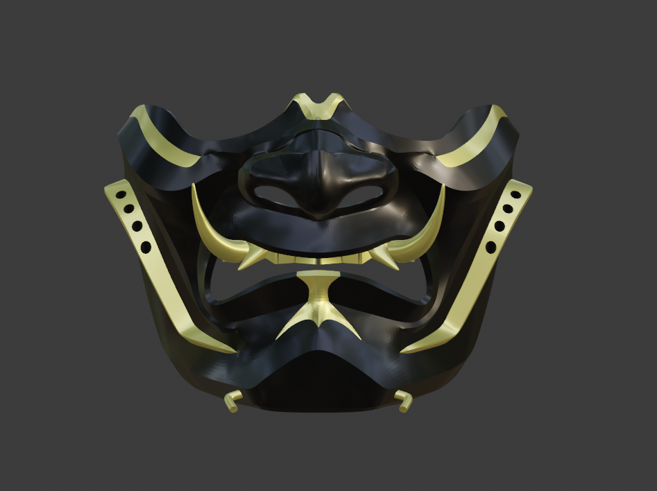 STL file Jin Sakai mask - Guardians Scowl from Ghost of Tsushima・3D ...