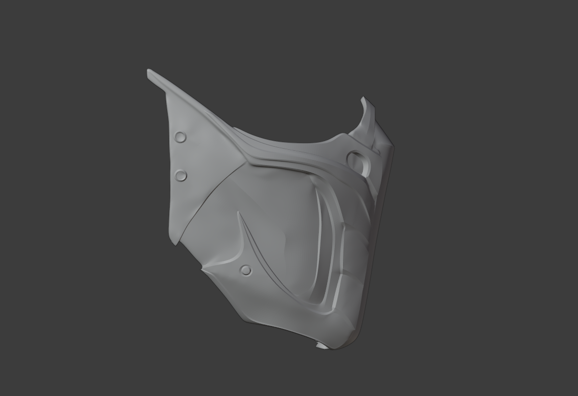 Mortal Kombat Mask Pepakura