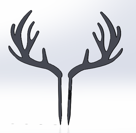 Free STL file REINDEER TOPPER CAKE 2・Template to download and 3D print ...