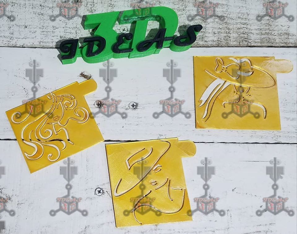 Free STL file women's stencil・3D printable object to download・Cults