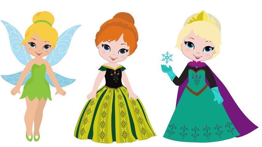 Download free STL file set 19 disney princess cutters • 3D printing ...