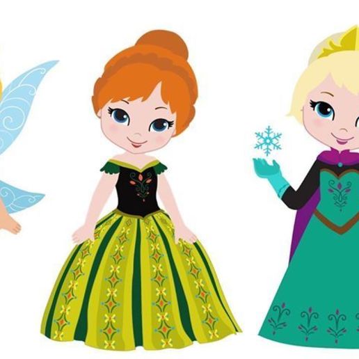 Download free STL file set 19 disney princess cutters • 3D printing ...