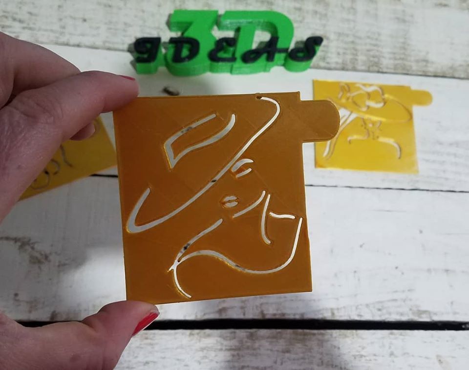 Free STL file women's stencil・3D printable object to download・Cults