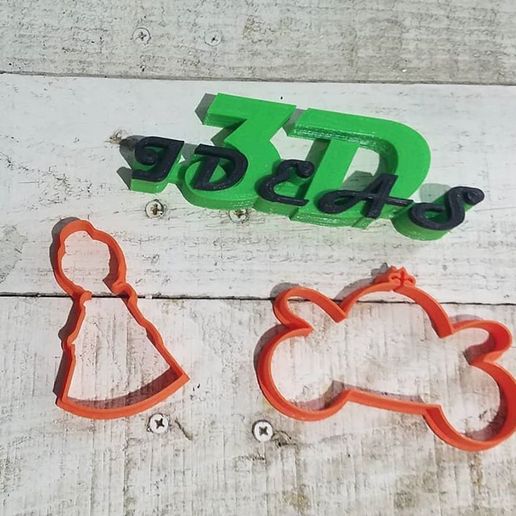 Download free STL file set 19 disney princess cutters • 3D printing ...