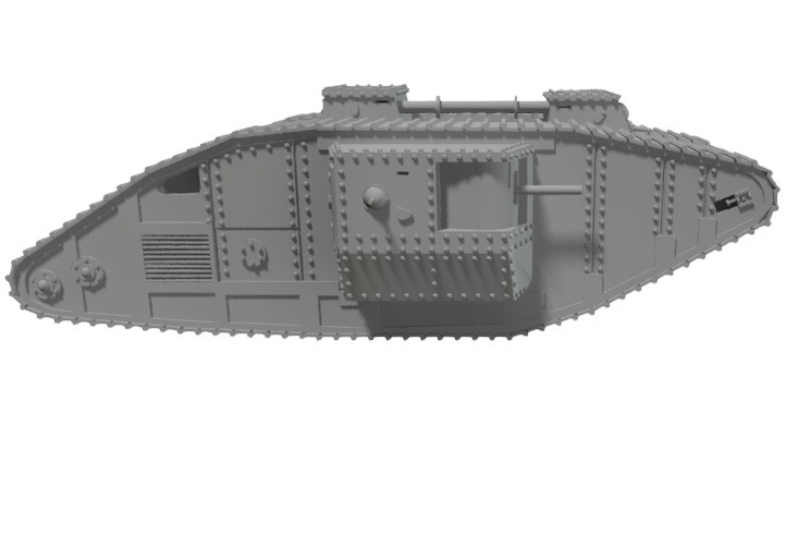 3D file Mark V "Male" Tank - In scales 1/48 and 1/72・3D printing model ...