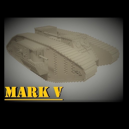 Descargar archivo STL Tanque Mark V "Macho" - En escalas 1/48 y 1/72 ...