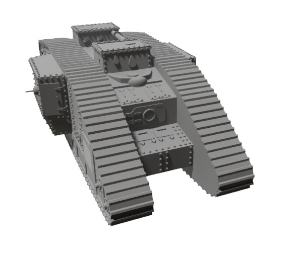 3D file Mark V "Male" Tank - In scales 1/48 and 1/72・3D printing model ...