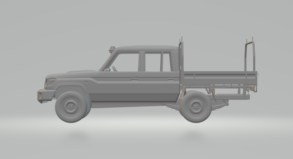 STL file Toyota Land Cruiser (J70) Double Cab Pickup・3D printer model ...