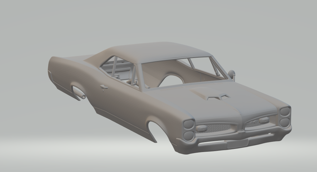 STL file pontiac gto 67・3D printing model to download・Cults
