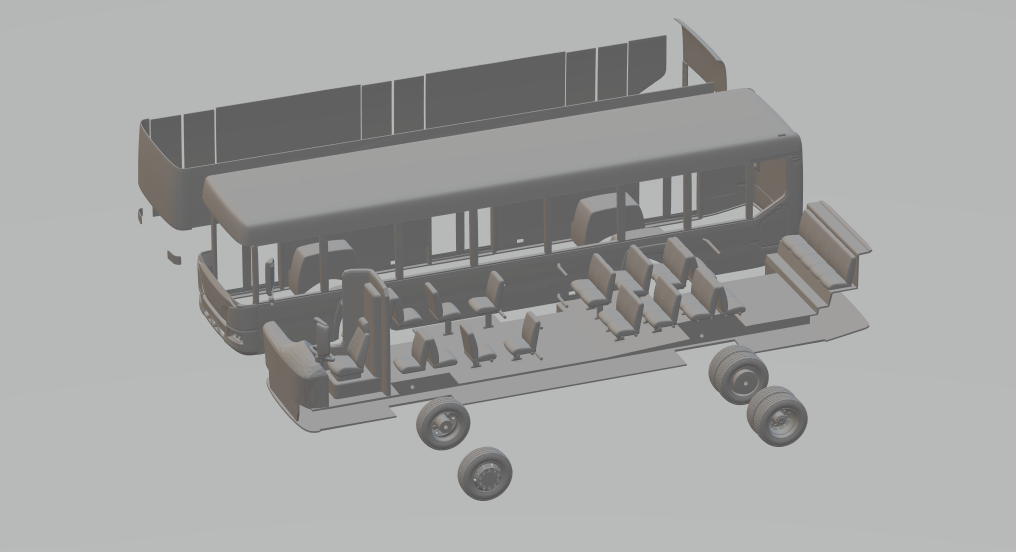 Archivo STL Autobús Kamaz・Diseño de impresión en 3D para descargar・Cults