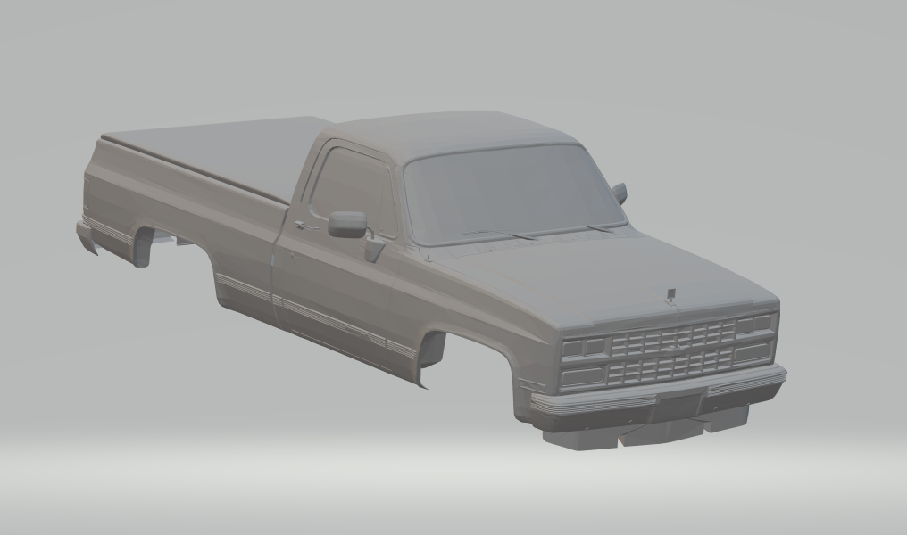 3D file Chevrolet silverado 1983・Template to download and 3D print・Cults