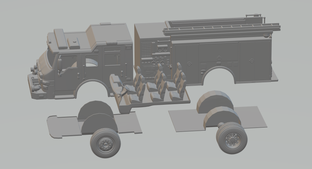 STL file Pierce Vienna Pumpe Fire Truck E402 2014・3D printing idea to ...