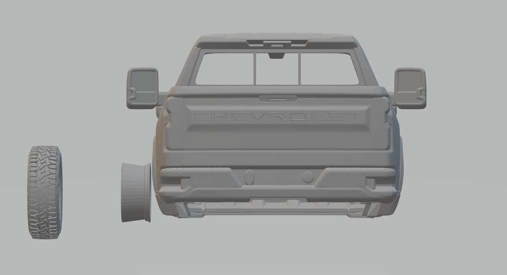 STL file chevrolet silverado chevrolet name grid・3D print model to ...