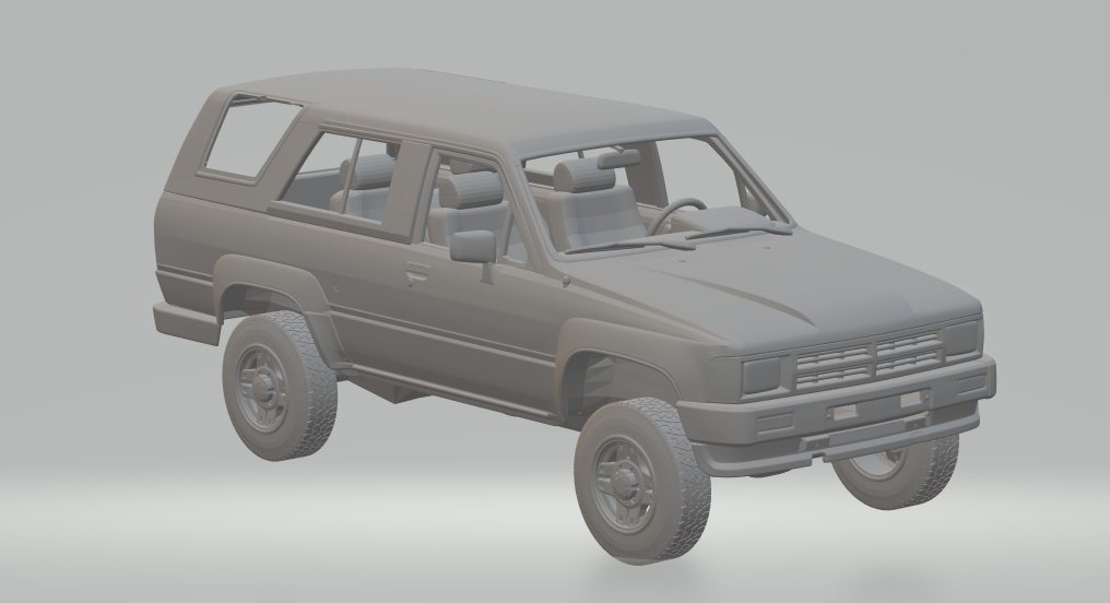 STL file Toyota 4Runner 1986・Template to download and 3D print・Cults