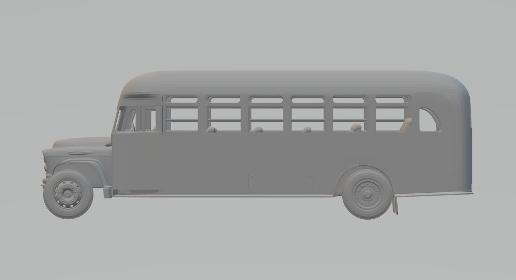 STL file Chevrolet 6700 School Bus 1955・3D printable design to download ...