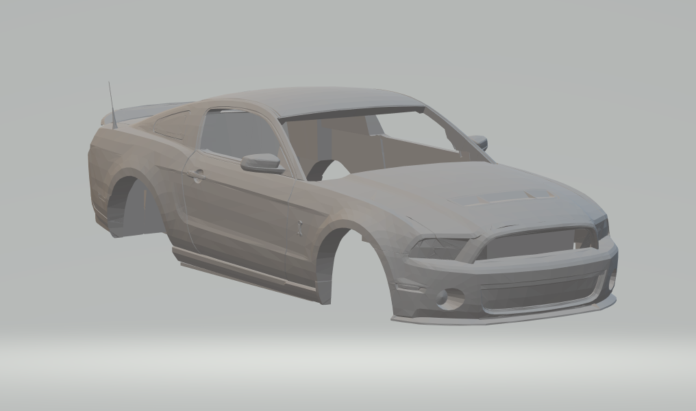 STL file Mustang Shelby Gt 500 Coup 2012・3D printable model to download ...