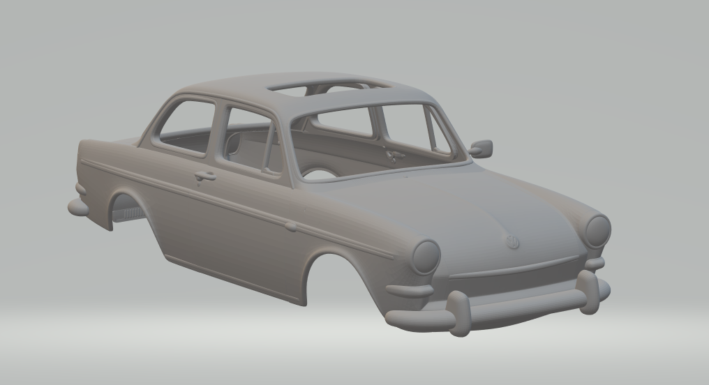 STL file Volkswagen Type 3 sedan・3D printable model to download・Cults