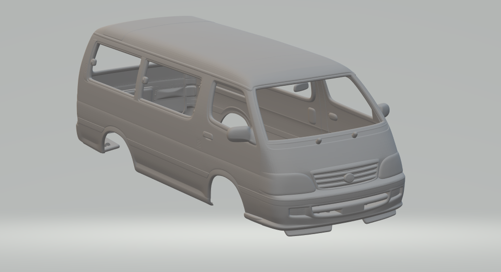 STL file Toyota hiace mk4 h100 🚗・3D printable design to download・Cults