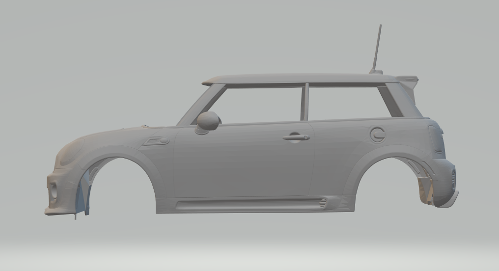 STL file Mini Cooper JCWGP 2020・3D printing template to download・Cults