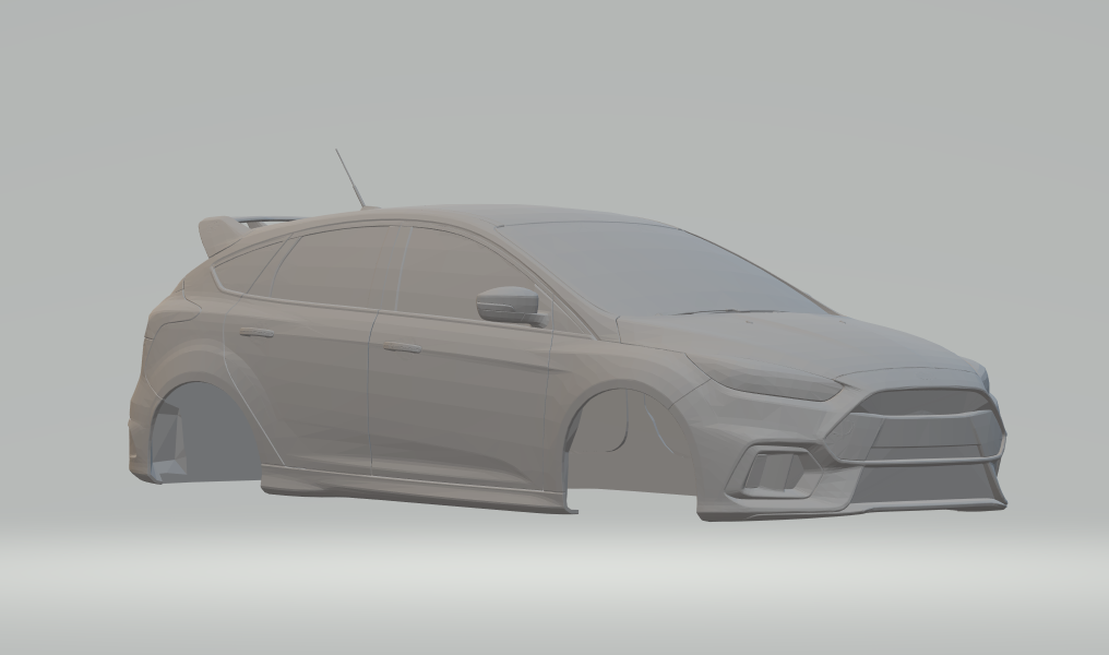 STL file ford Focus rs 2017・Template to download and 3D print・Cults