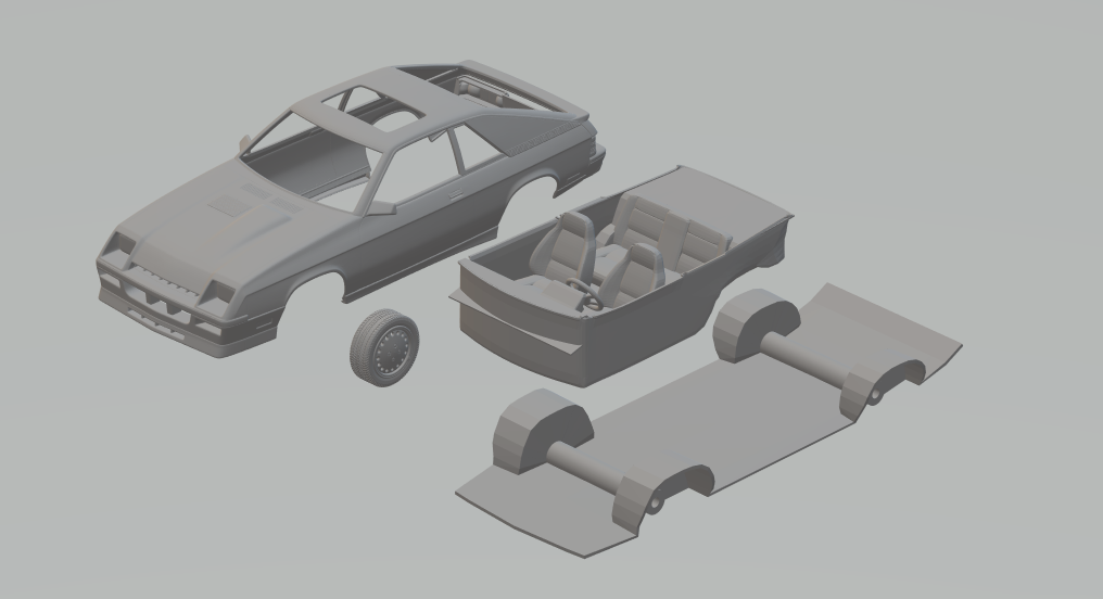 STL file Dodge Charger L Body 87・3D print design to download・Cults