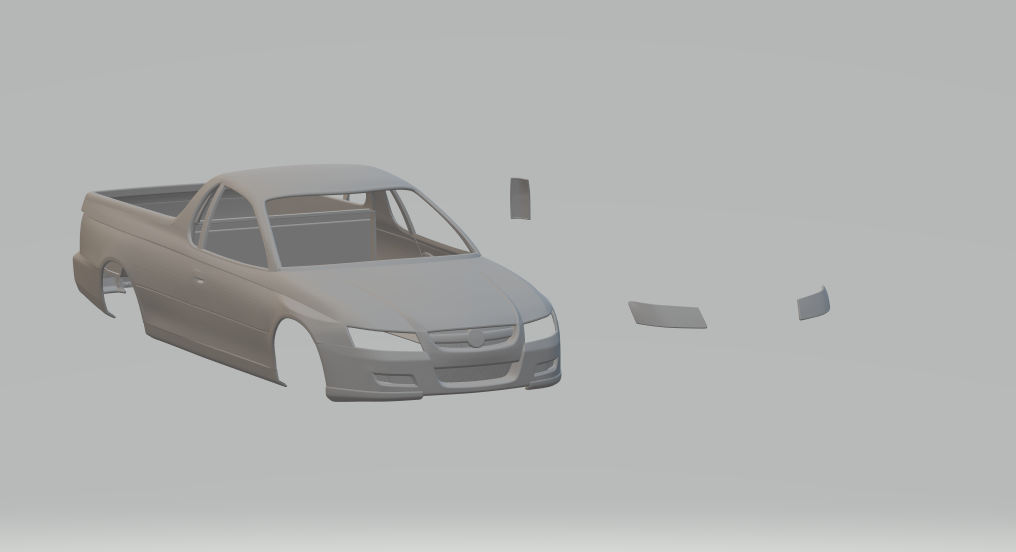 STL file holden ute 2004・3D print design to download・Cults