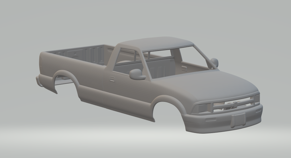 STL file Chevrolet S10 LongBed 94・Model to download and 3D print・Cults
