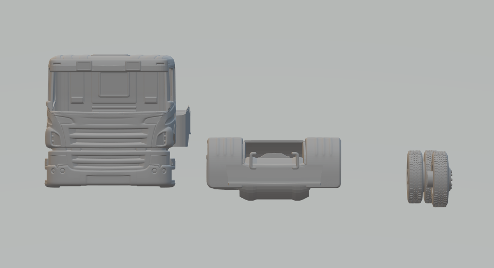 STL-Datei Scania Doppelkabine・3D-druckbares Modell zum Herunterladen・Cults
