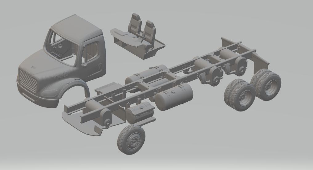 STL file Freightliner M2 🚚・3D printable model to download・Cults