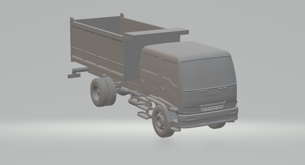 STL file Isuzu ftr 800 crew cab dumper・3D printer design to download・Cults