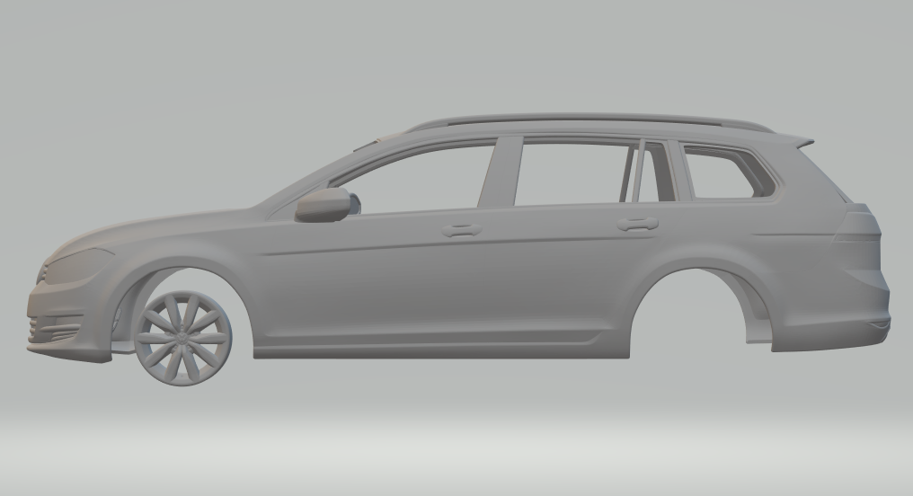 STL-Datei Volkswagen Golf (Mk7) Variante 🚗・Modell für 3D-Drucker zum ...