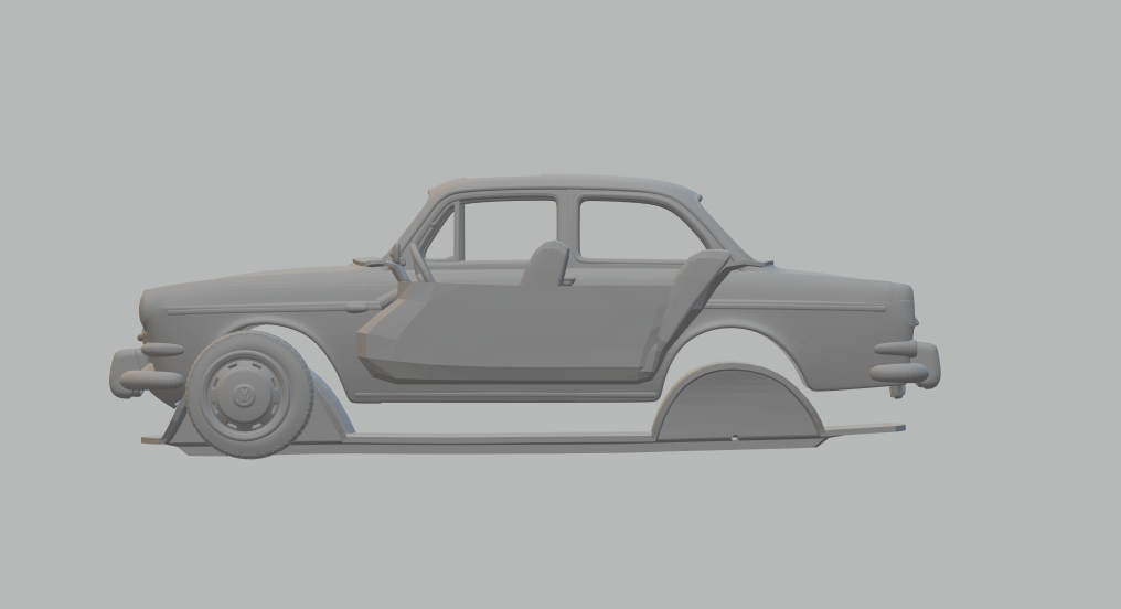 STL file Volkswagen Type 3 sedan・3D printable model to download・Cults